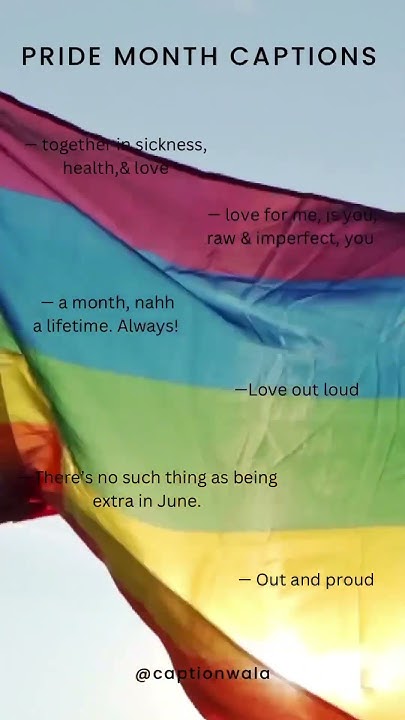 Pride Month Captions 2024 #shorts #pridemonth2024 #pridelove # ...