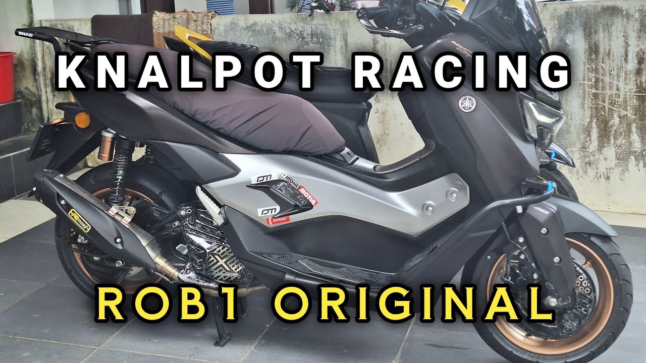 KNALPOT ROB1 RACING DI NMAX TURBO TECHMAX | ROB1 ORIGINAL - YouTube