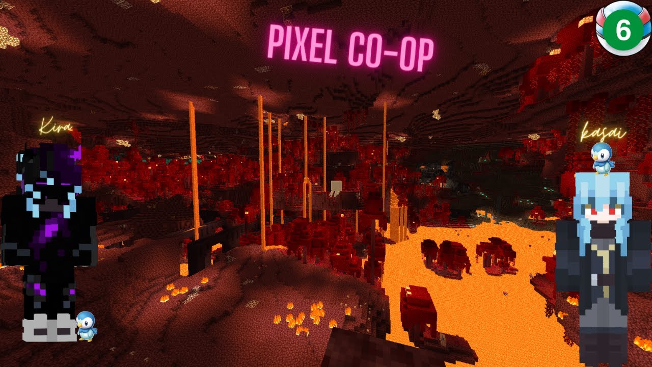 Pixel Co-Op #6 Objectif champs et Nether ! - YouTube