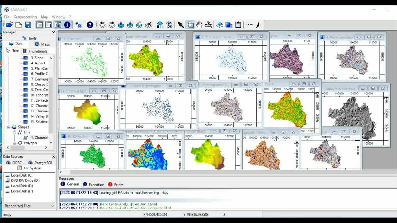 How to do Terrain analysis, hydrology analysis and 3D mapping: SAGA GIS part 2 - YouTube