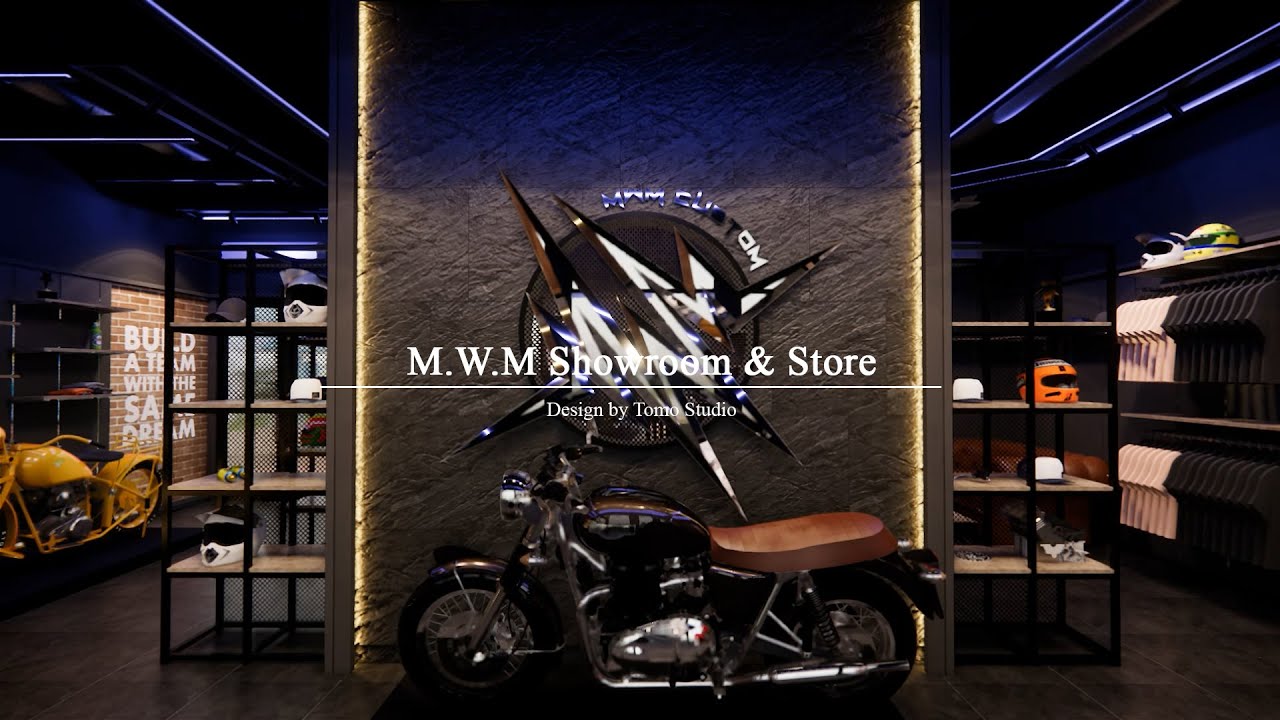 M.W.M (Motorcycle Workshop Modification) Showroom & Store (3D Animation ...