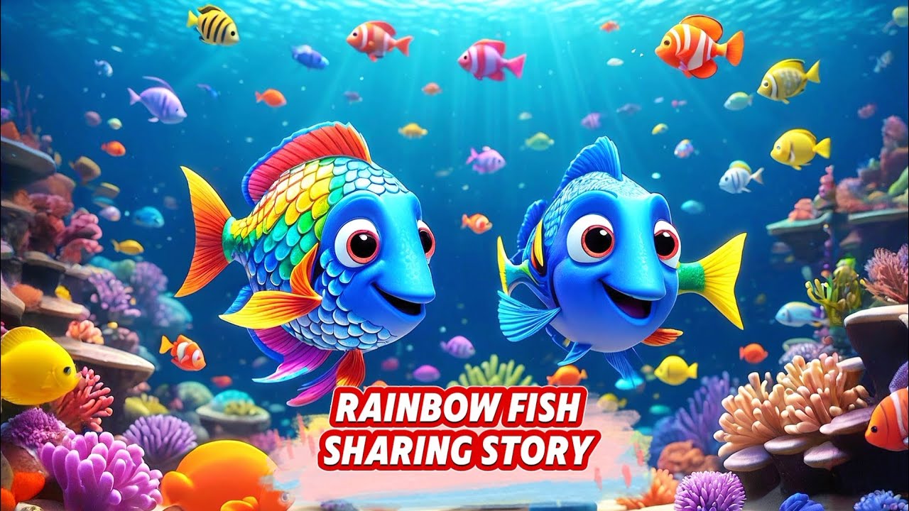 Rainbow Fish Sharing Story | Moral Story For Kids | Bedtime Stories ...
