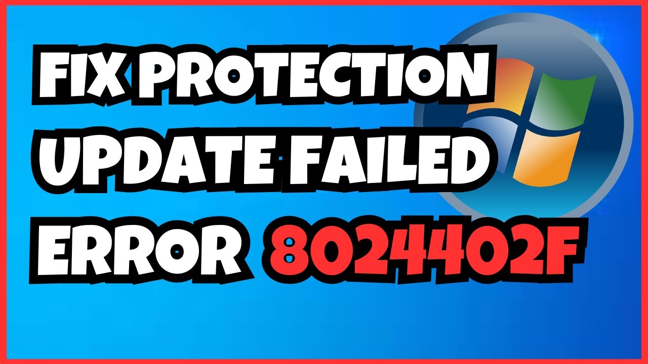 How To Fix Protection Definition Update Failed 8024402f Error in ...