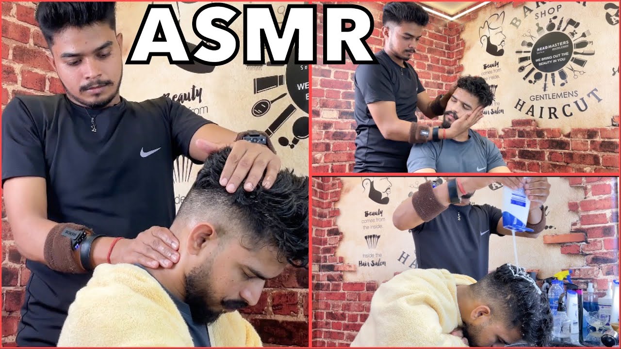 ASMR Head Massage And Hair wash | Indian Barber Bheema | ASMR Sleep ...