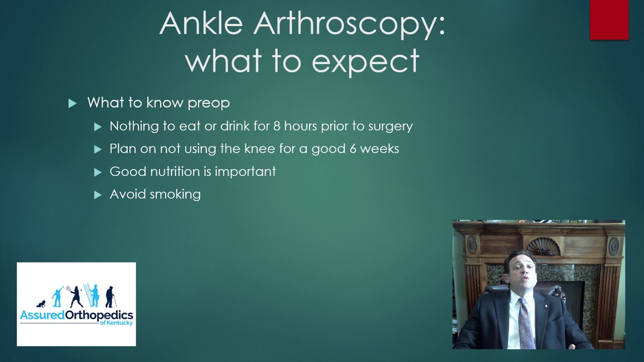 Ankle Scope: What to Expect - Dr. Michael Heilig - YouTube