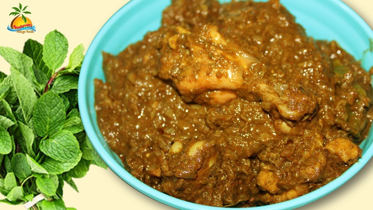 Pudina Chicken Masala Curry Recipe | Home Made Pudina Chicken Curry ...
