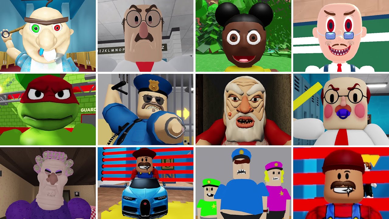 Mario Kart Run #3 Scary Obby In Ninja Turtle Barry, Amanda's Escape ...