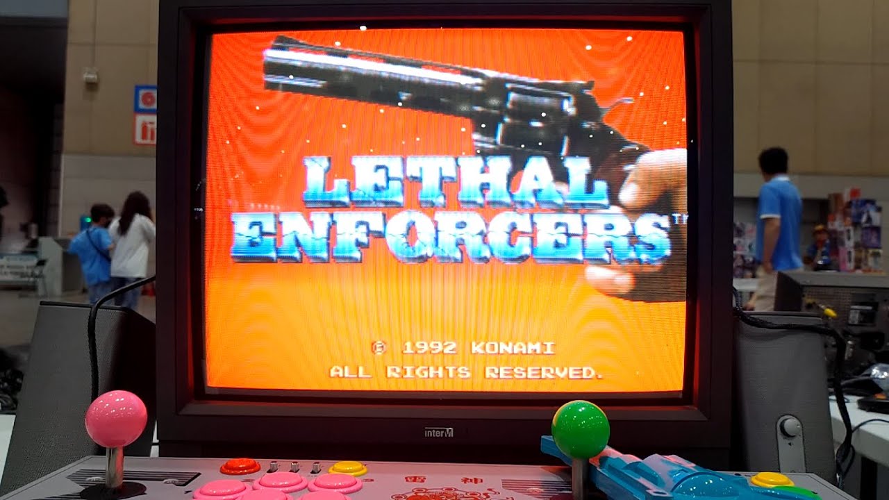 [Arcade Play Sample] 1992 Lethal Enforcers (W. PCB) / 리설 인포서즈 (실제 기판 ...
