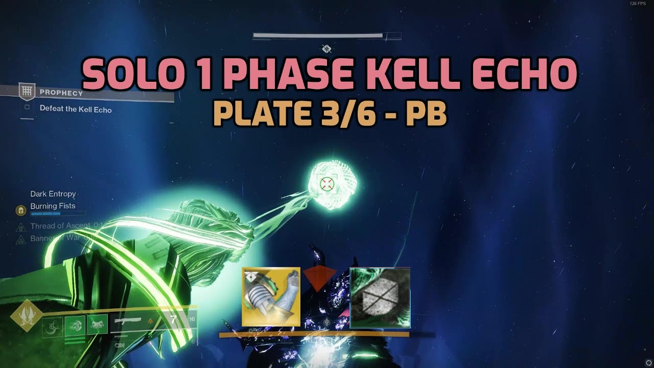 Solo 1 Phase Kell Echo - Plate 3/6 - Destiny 2 - YouTube