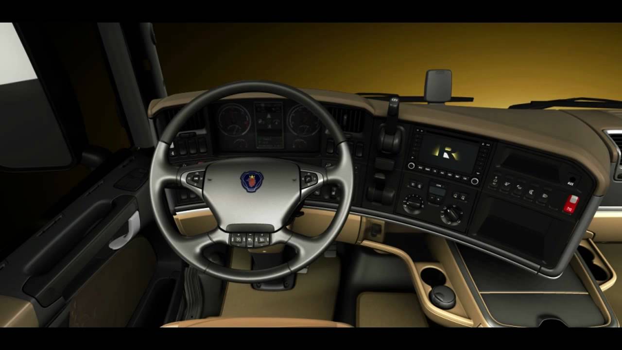The new Scania R-series, The Driver station - YouTube
