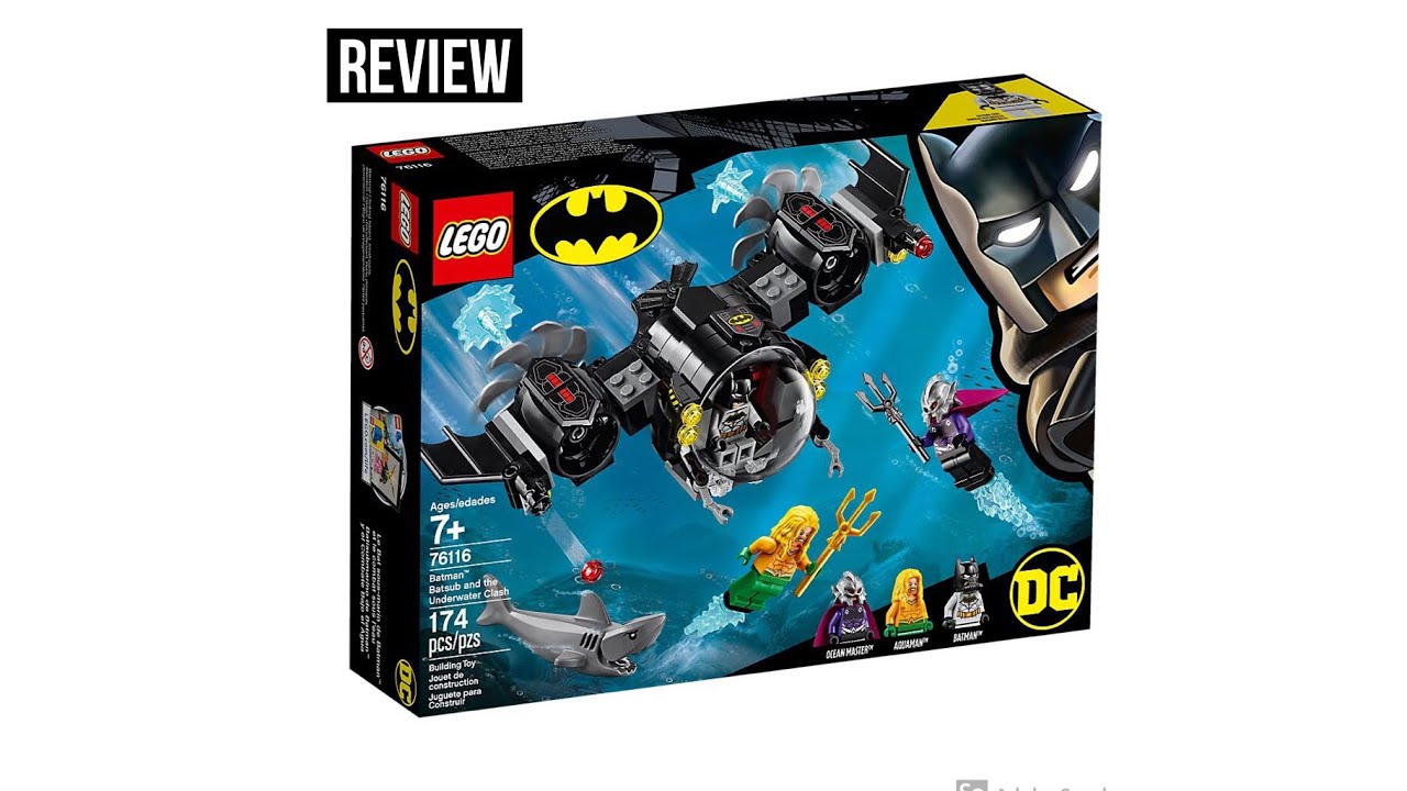 Review - 76116 LEGO Batman Batsub and the Underwater Clash! - YouTube