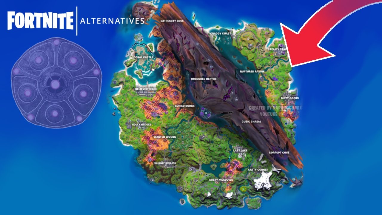 What if the MOTHERSHIP crashed into the Fortnite Map? (Concept) - YouTube