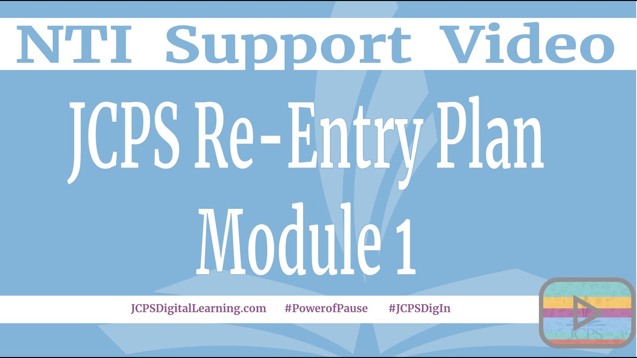 Re-Entry Plan Module 1 - YouTube