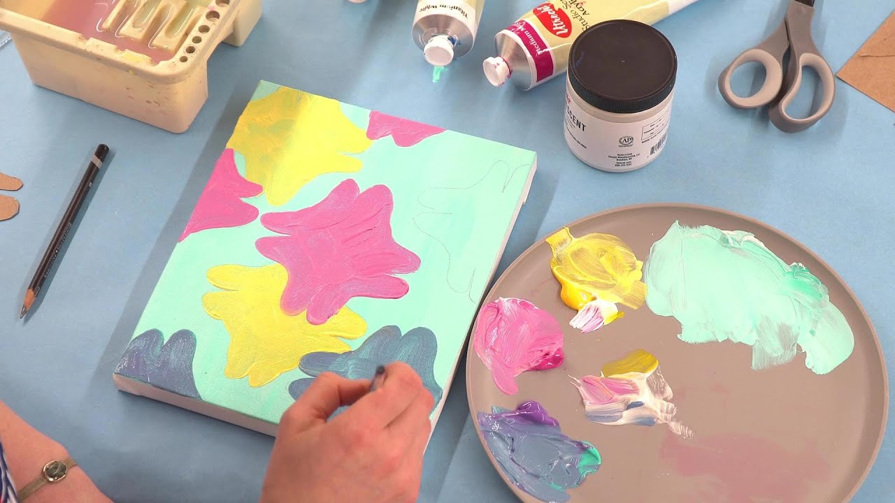 Kohl’s Art Studio: Painting Shapes Inspired by “50 Paintings” - YouTube
