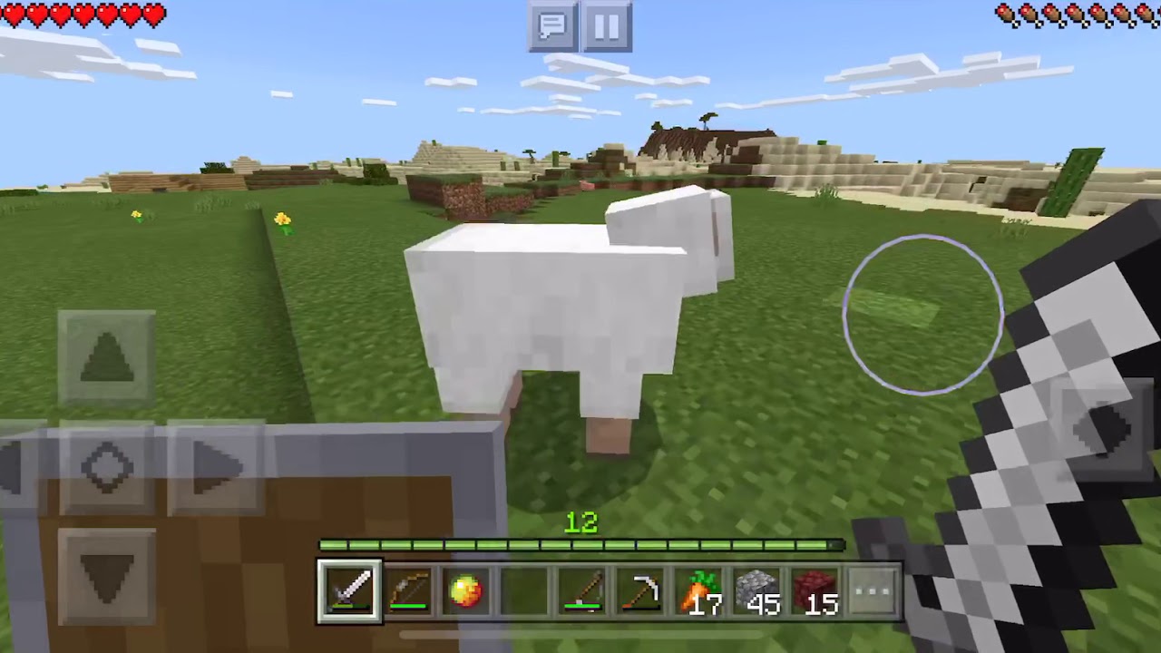 Killing a sheep in Minecraft - YouTube