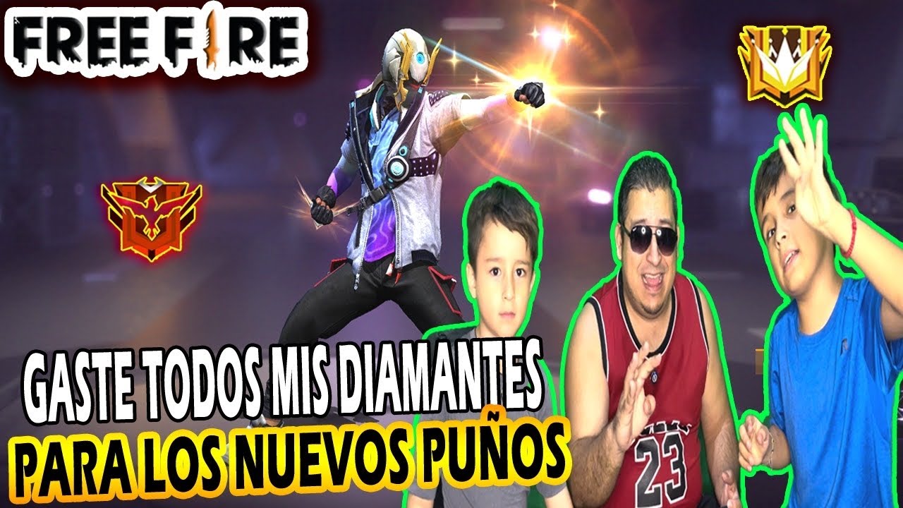 GASTE TODOS MIS DIAMANTES PARA LOS NUEVOS PUÑOS 👊 DE GARENA FREE FIRE 😢 ...