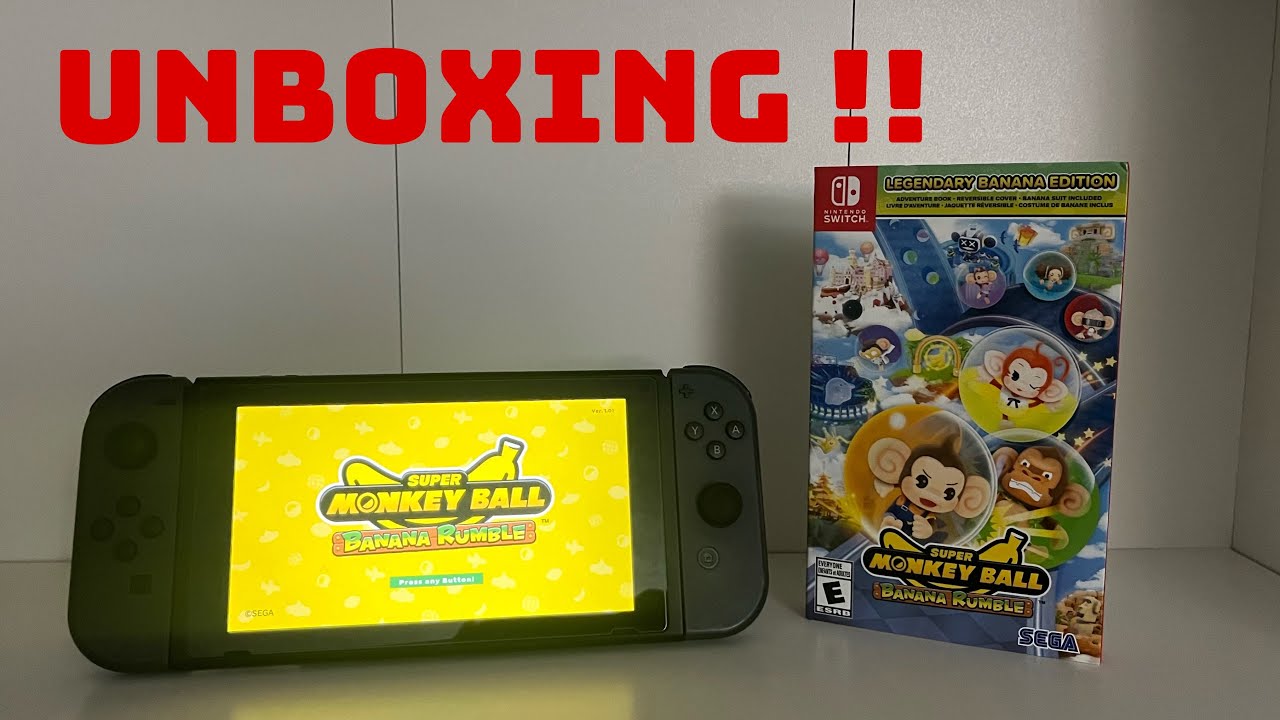 Super Monkey Ball Banana Rumble UNBOXING ! - Most Hyped Nintendo Switch ...