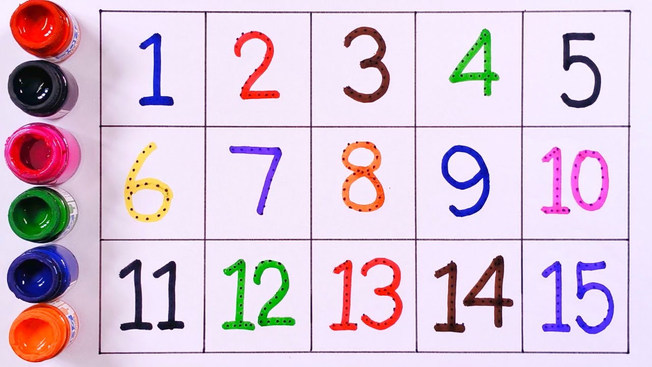 Numbers counting for kids | 123 counting | 1 to 100 counting, 27 - YouTube