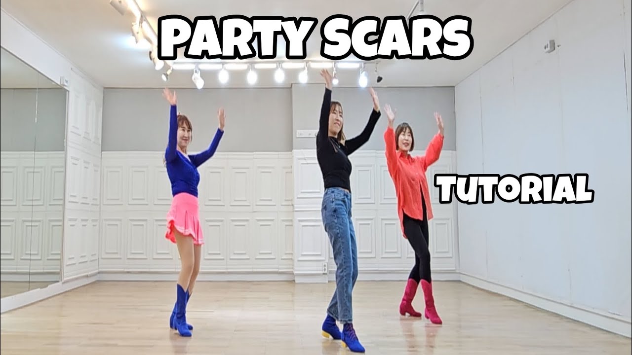 Party Scars - Line Dance (Tutorial) - YouTube