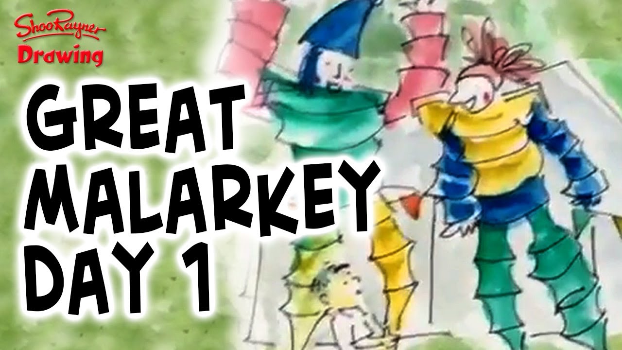 Drawing silly jokes and stuff at the Great Malarkey in Hull - YouTube