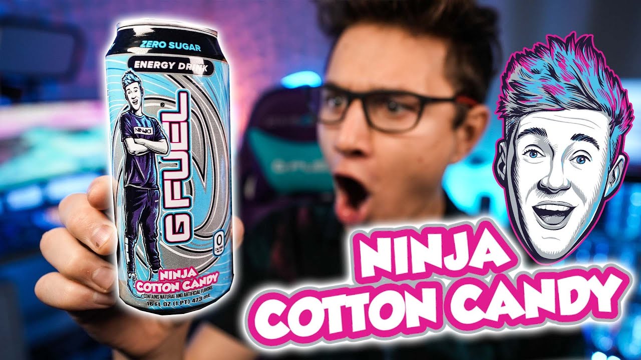 Ninja Cotton Candy GFUEL Can Flavor Review - YouTube