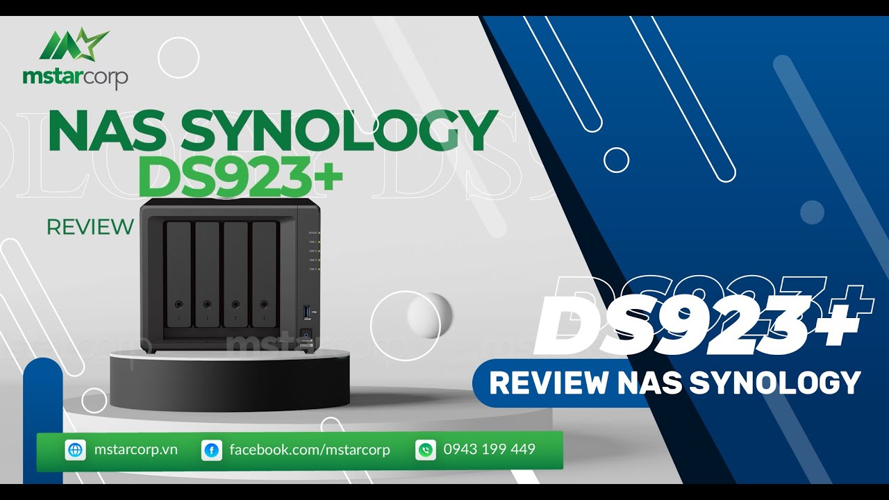 REVIEW SYNOLOGY NAS DS923+ BEST MODEL CỦA NĂM 2023 | MSTAR CORP - YouTube