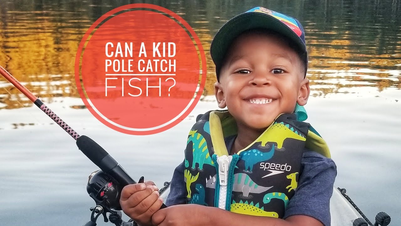 Can a kid pole catch fish? - YouTube