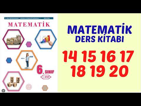 6.SINIF MATEMATİK DERS KİTABI SAYFA 14-15-16-17-18-19-20 // 1. KİTAP