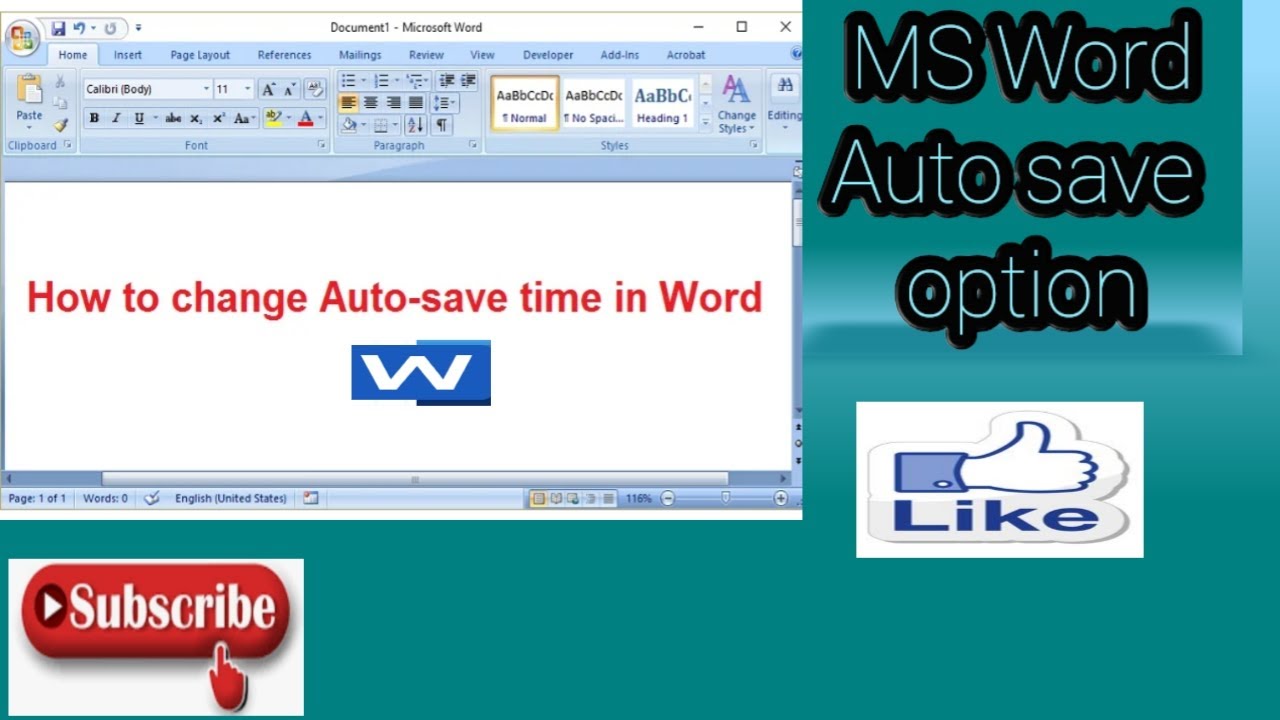 How To Enable Auto Save Option In Microsoft Word YouTube How To Enable Auto Save Option In Microsoft Word YouTube