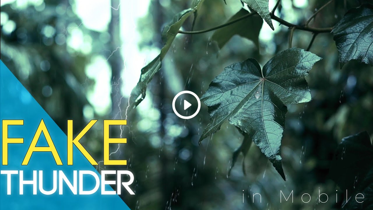 Fake thunder effect editing in Mobile | how to make thunder effect ⚡ ...
