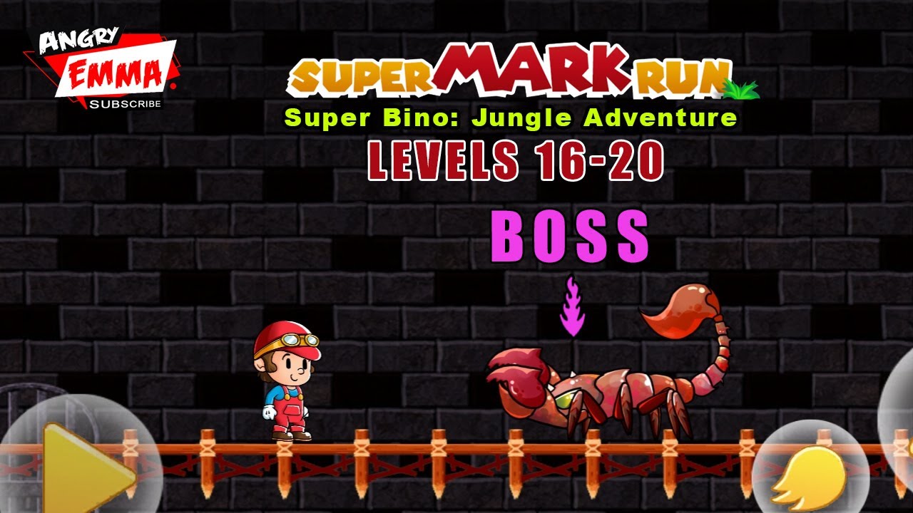 Super Bino (Super Mark) - Levels 16-20 + BOSS - YouTube