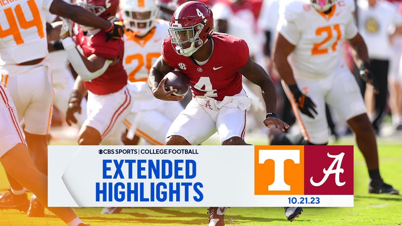 No. 17 Tennessee at No. 11 Alabama: Extended Highlights I CBS Sports ...
