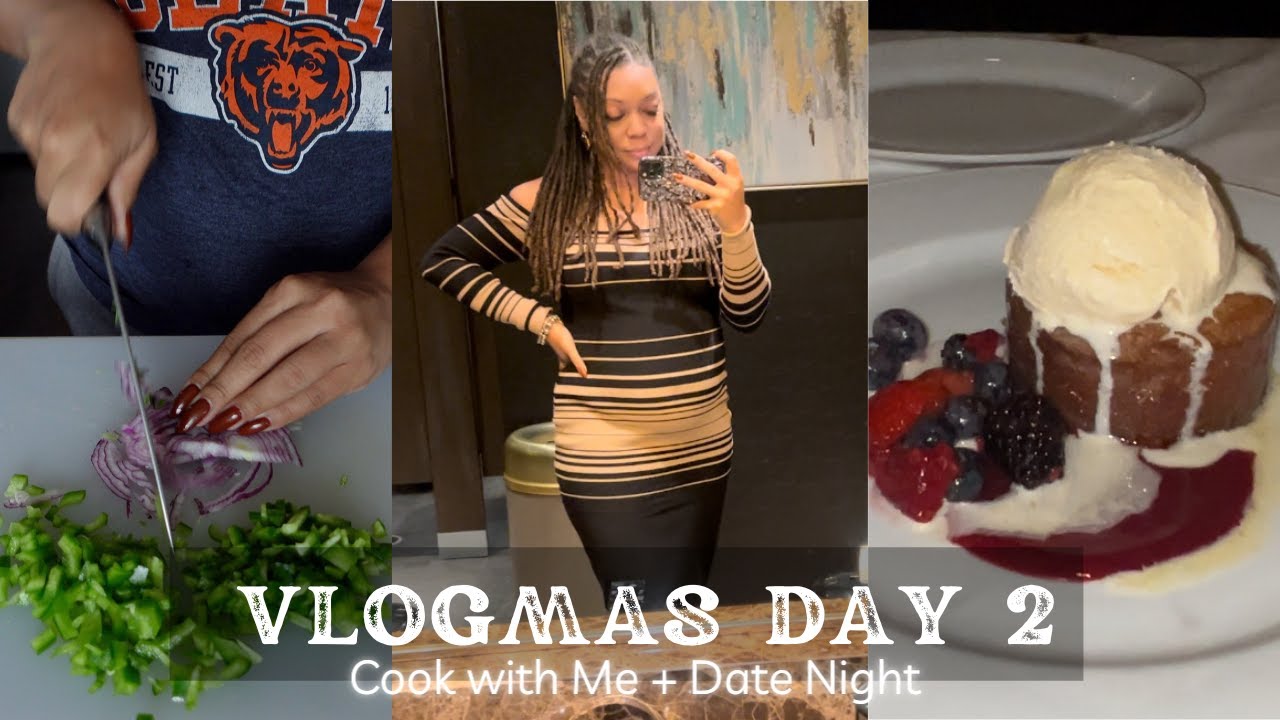 VLOGMAS DAY 2 | COOK WITH ME + A RELAXING FOOTBALL SUNDAY + DATE NIGHT ...