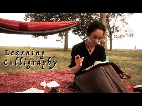 Learning Calligraphy In the Park (lettering self-teaching tips ...