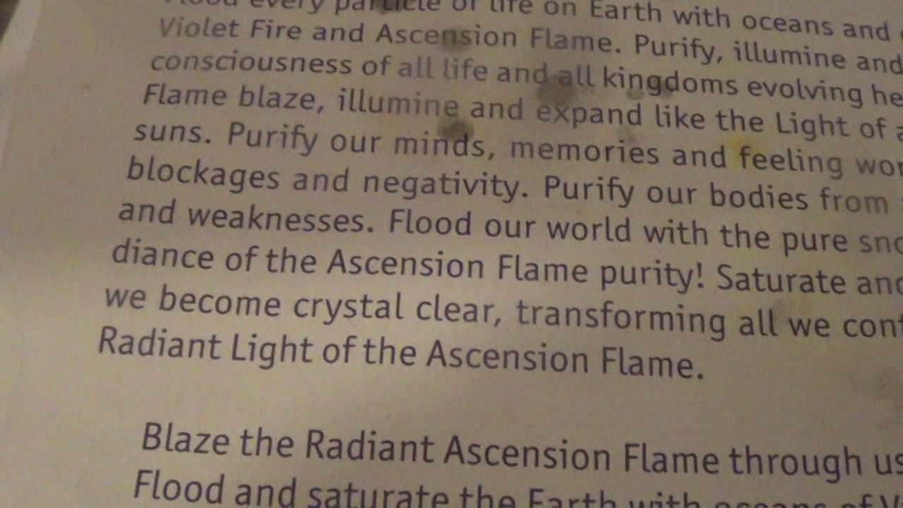 Prayers to the seven sacred flames Ascension Flame Love & Light - YouTube