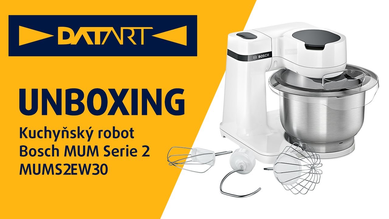 Kuchyňský robot Bosch MUM Serie 2 MUMS2EW30 | unboxing - YouTube