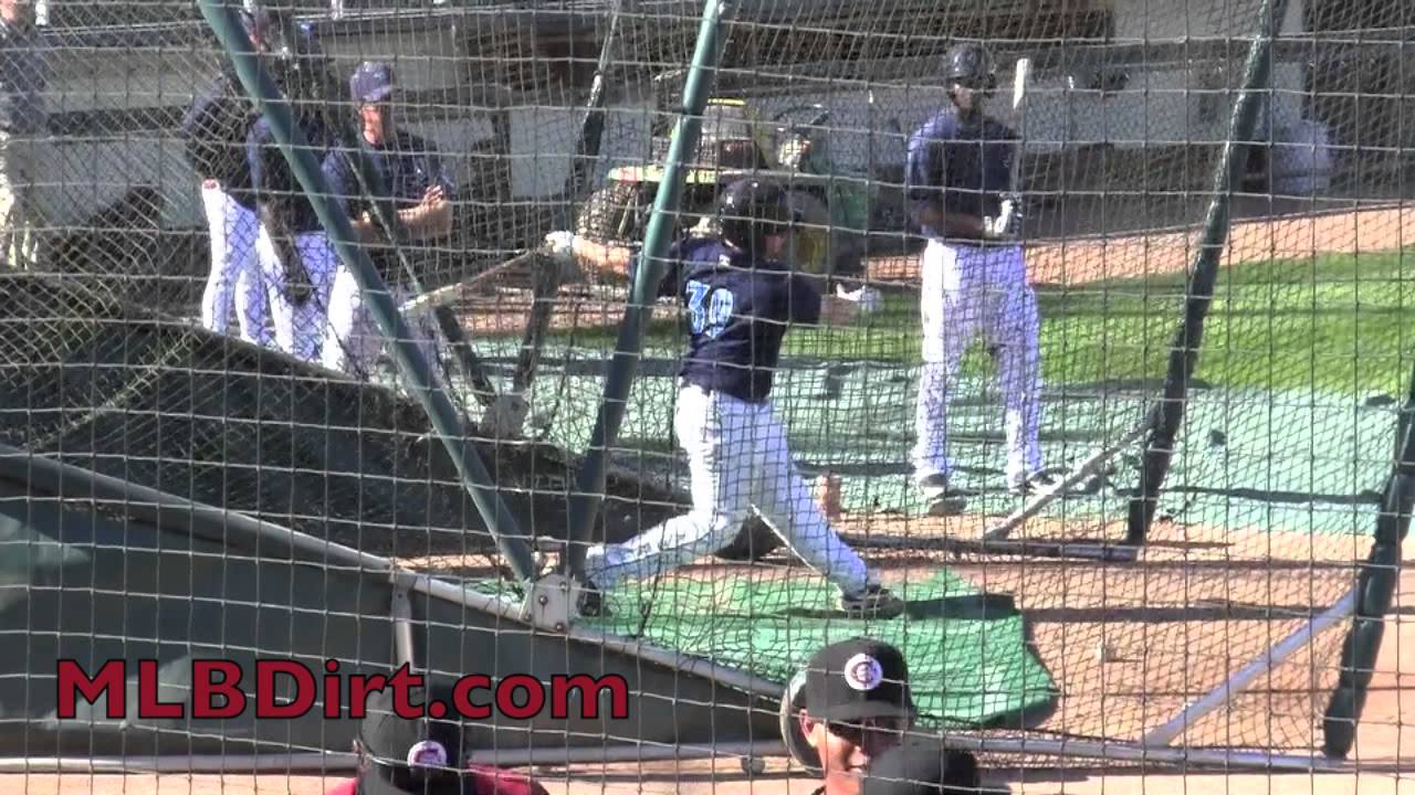 Tyler Marlette Batting Practice - Seattle Mariners - YouTube
