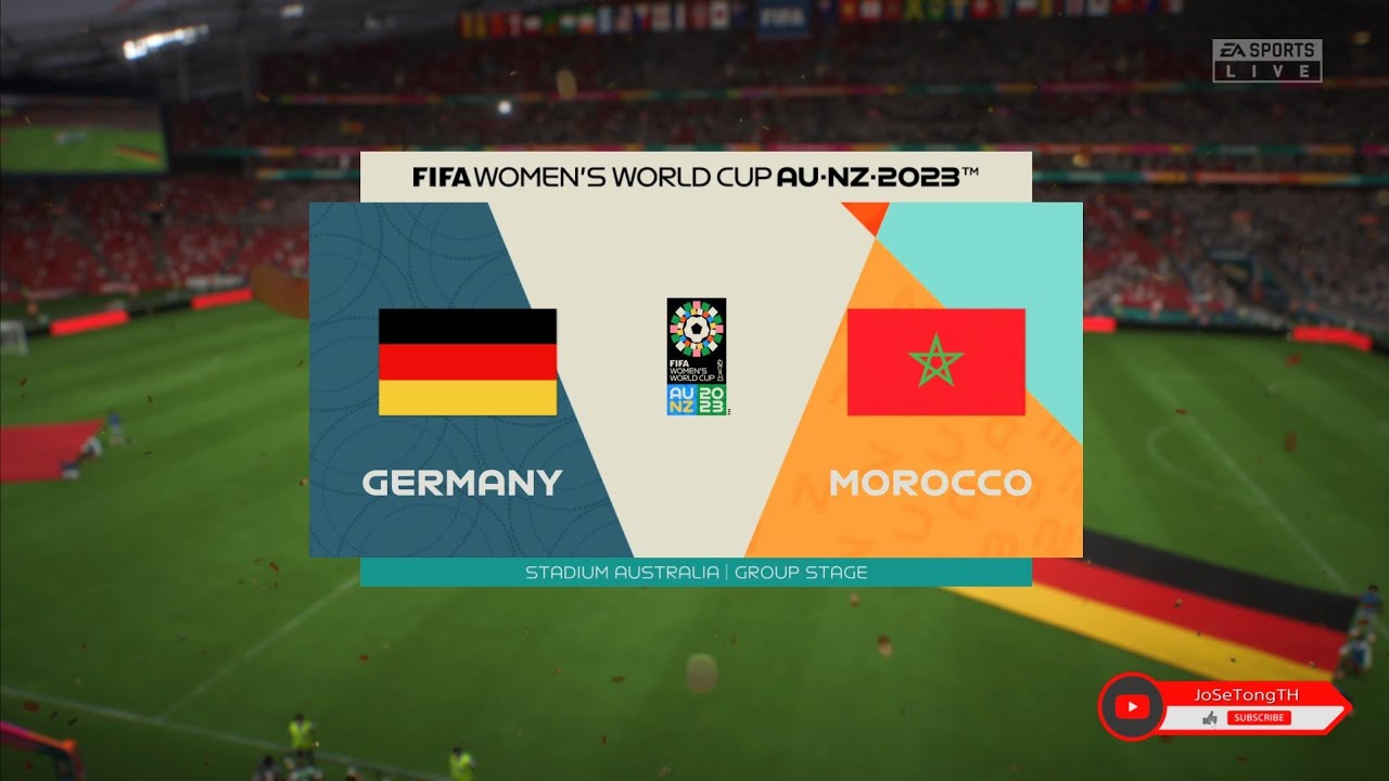 Women's World Cup 2023 | Germany VS Morocco | 4kPS5 | FIFA23 ...