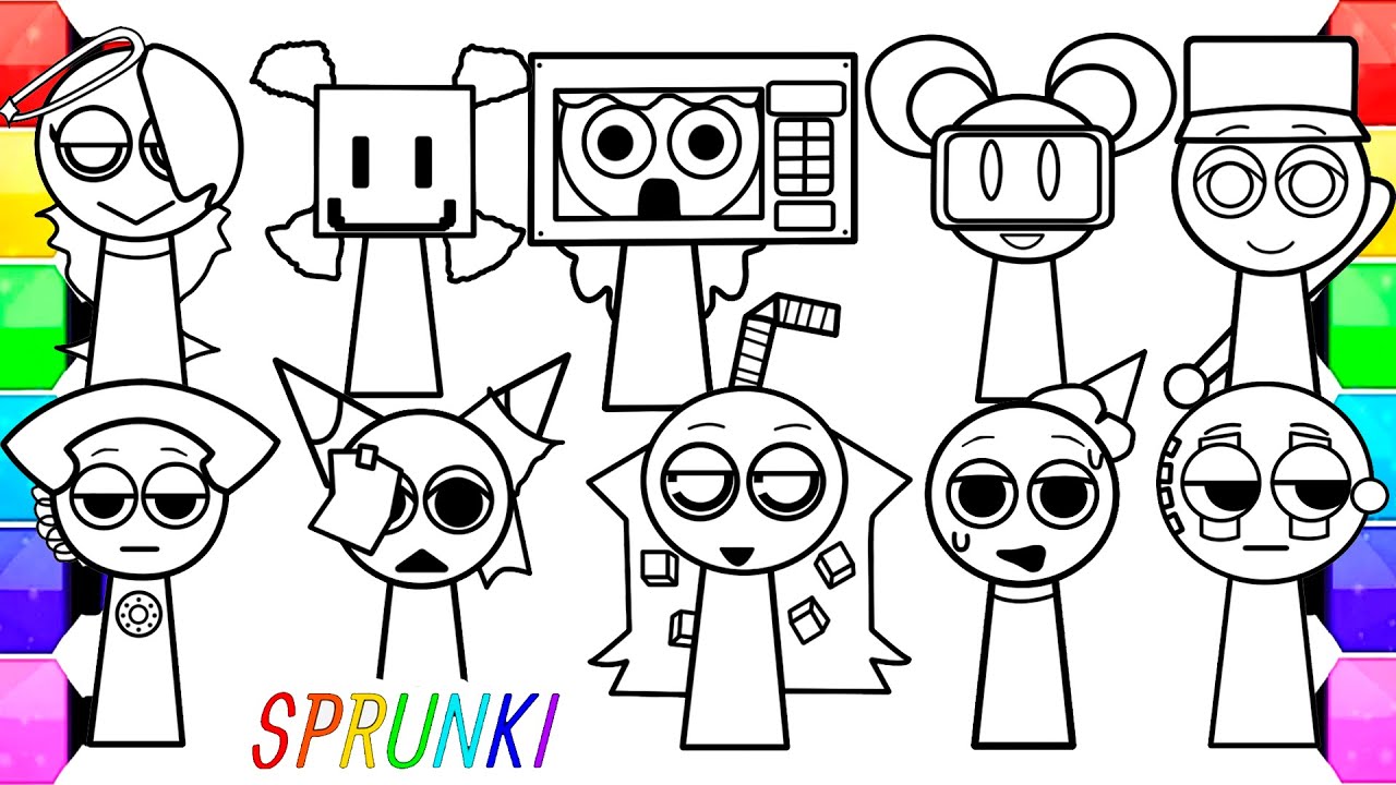 Sprunki New Coloring Pages / How to color Incredibox Sprunki OC (real ...