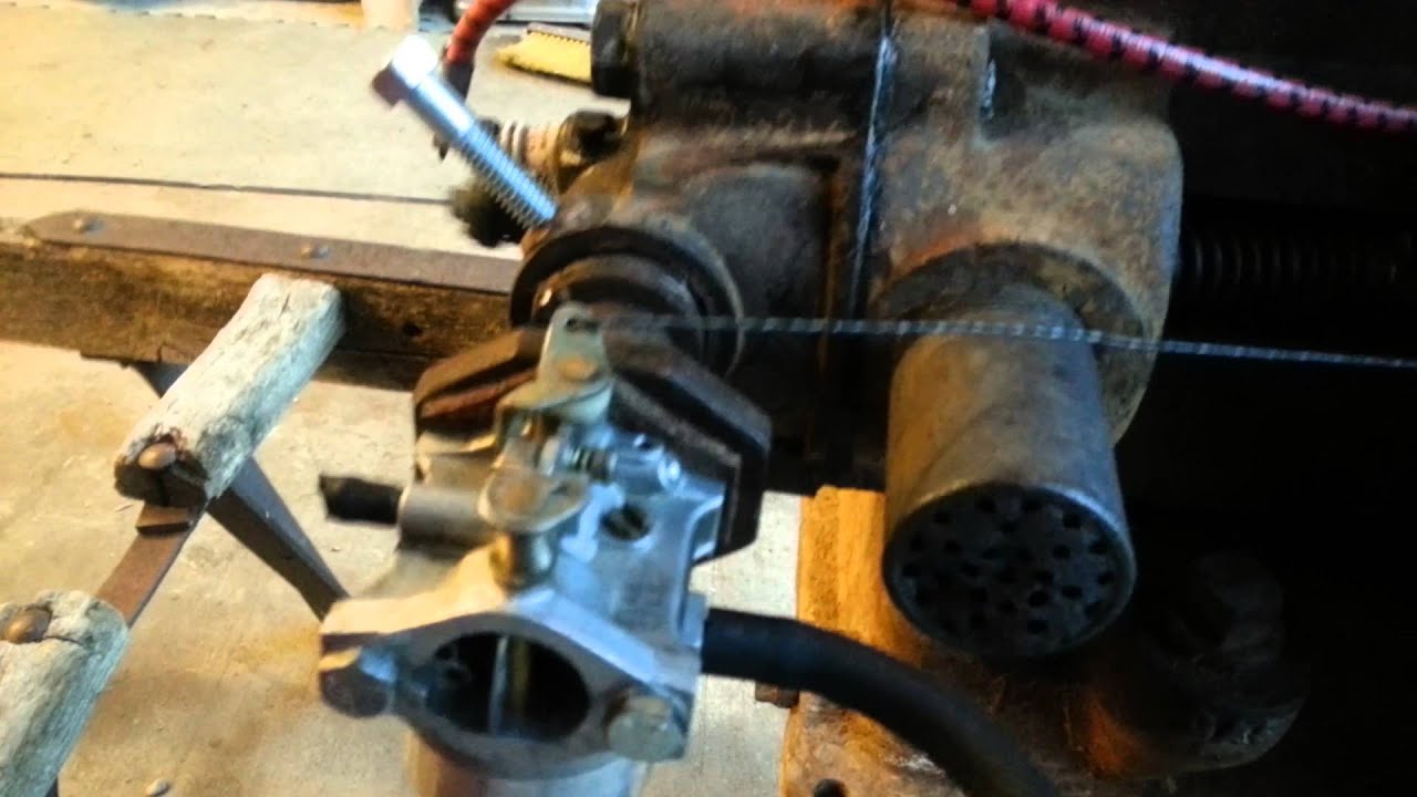 Cushman Cub Engine: Now throttle governed - YouTube