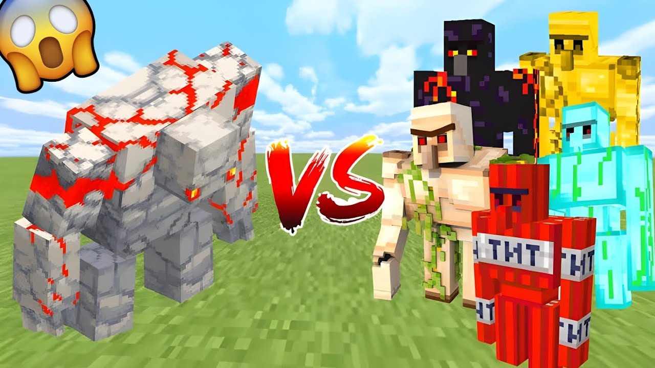 REDSTONE GOLEM VS BLOOD GOLEM IN MINECRAFT☠️ - YouTube