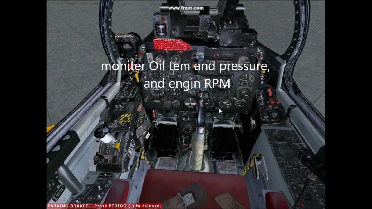 F 86 sabre tutorial - Engine start up - YouTube