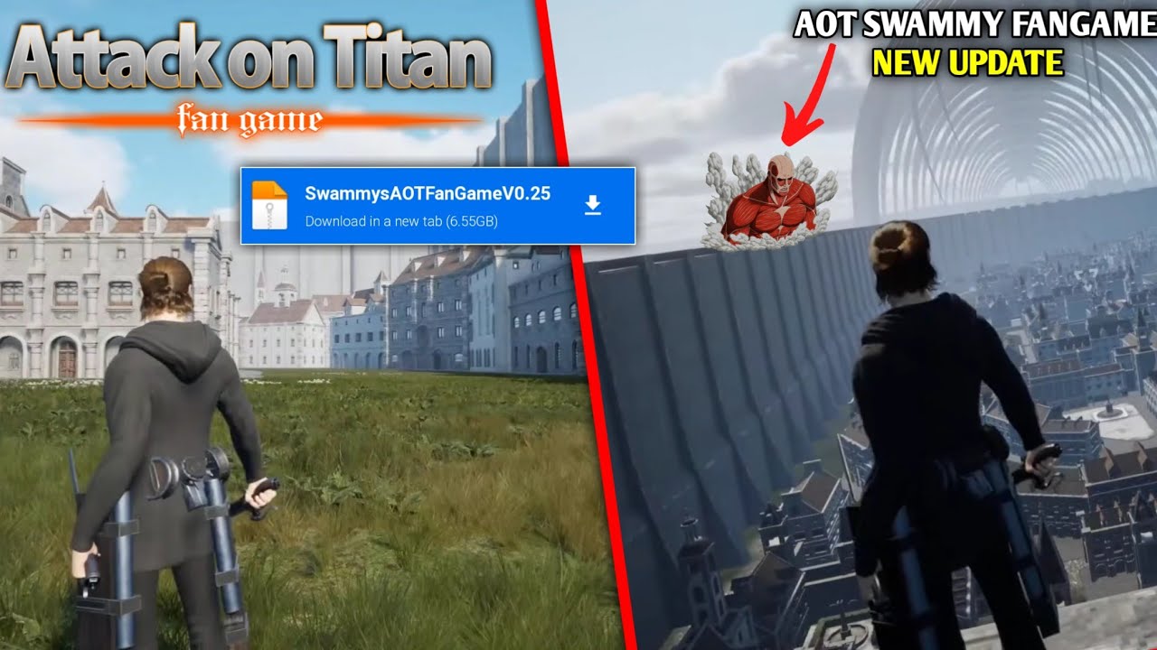 New Update | Attack On Titan Swammy Fangame - YouTube