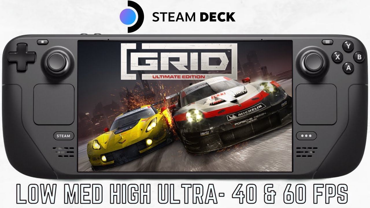 GRID 2019 Steam Deck 64GB Gameplay | Low Med High Settings | 40 & 60 FPS - YouTube