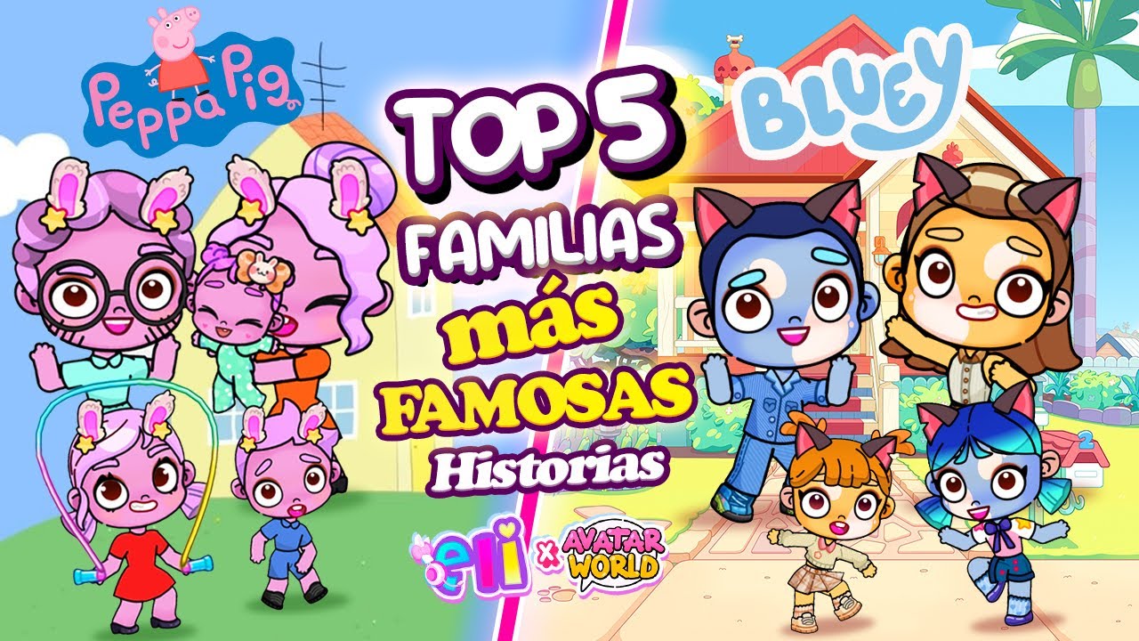 HISTORIAS de las 5 FAMILIAS más FAMOSAS de Avatar World 📖 TOP 5 de las ...