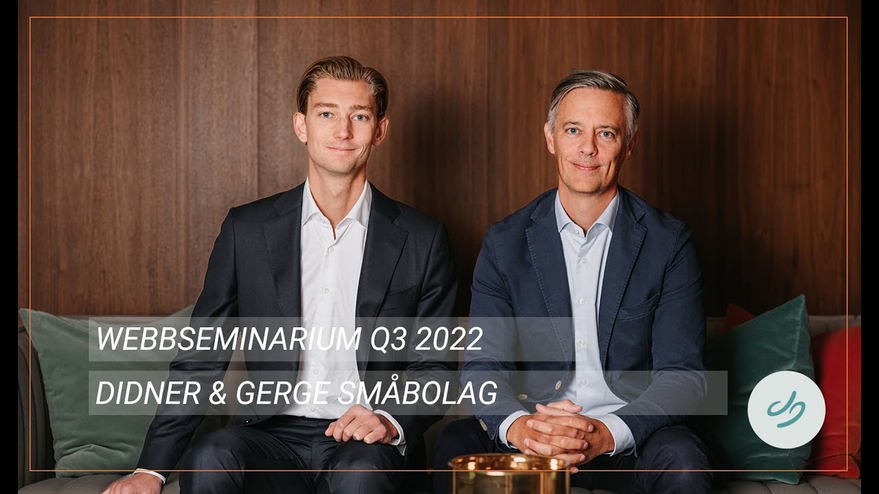 Kvartalsmöte med Didner & Gerge Småbolag – 3:e kvartalet 2022 - YouTube