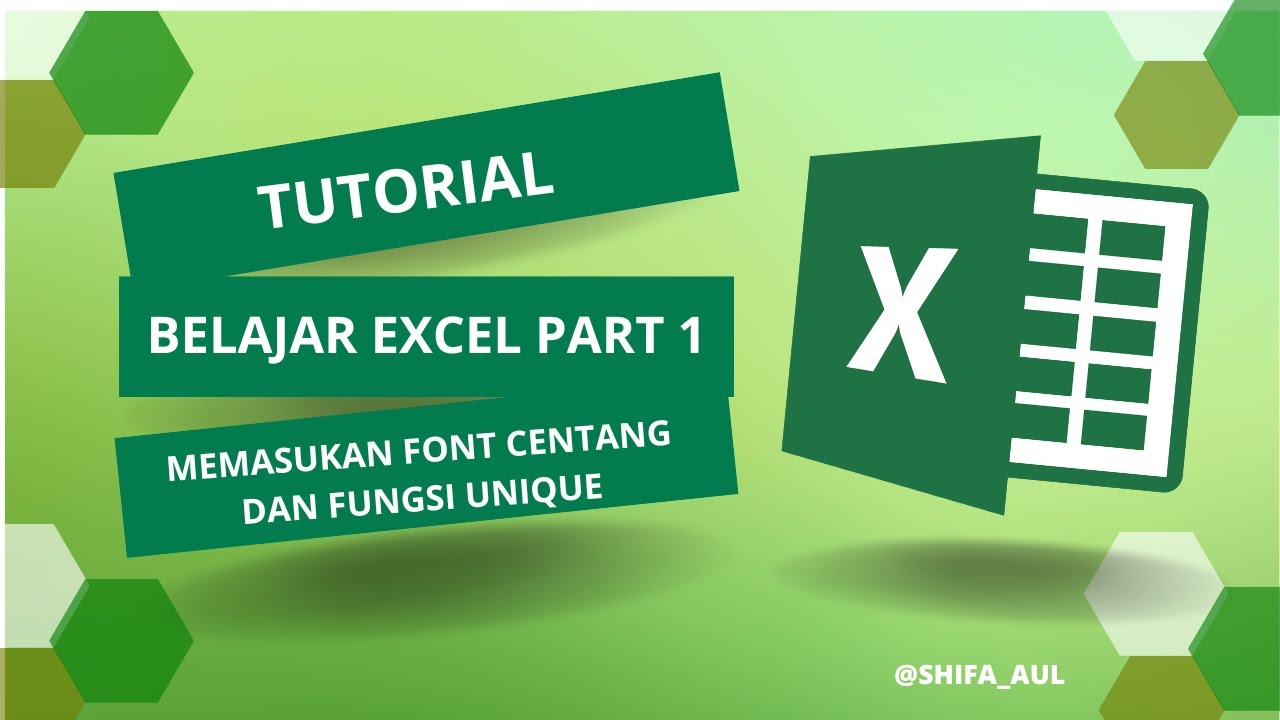 INSERT TICK MARK / MEMASUKAN TANDA CEKLIS PADA EXCEL DAN CARA MENGGUNAKAN FUNGSI UNIQUE || EXCEL ...