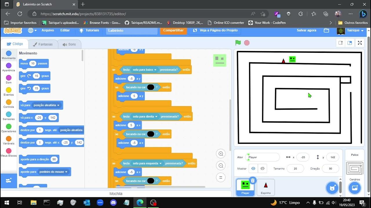 Como adicionar obstáculos no Labirinto Scratch - YouTube
