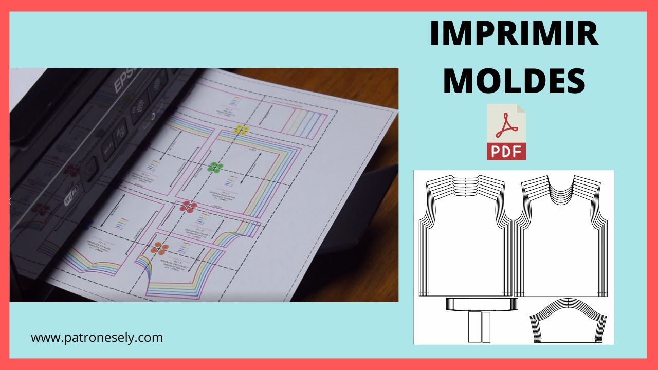 Como imprimir los moldes. - YouTube