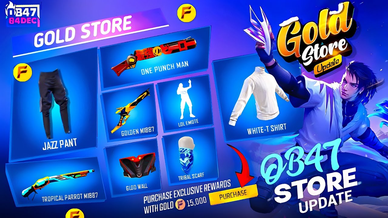 Winter Gold Store Update Free Fire | Free Fire Gold Store | Free Fire ...